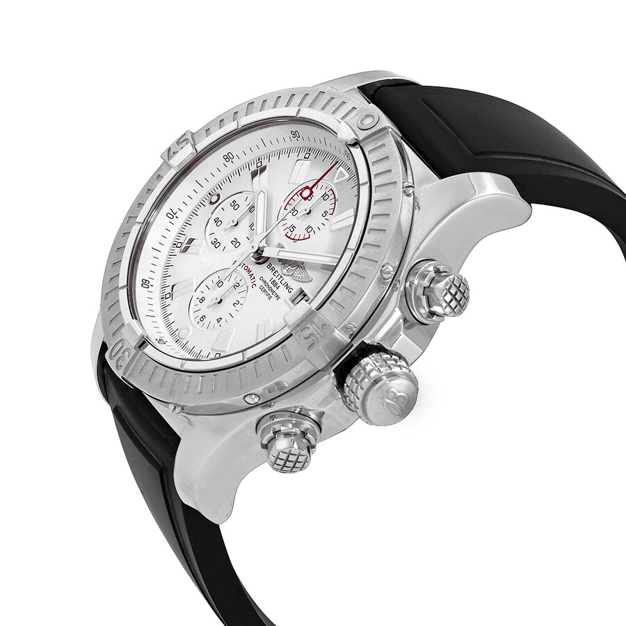 Breitling Super Avenger Chronograph Automatic Chronometer White Dial ...