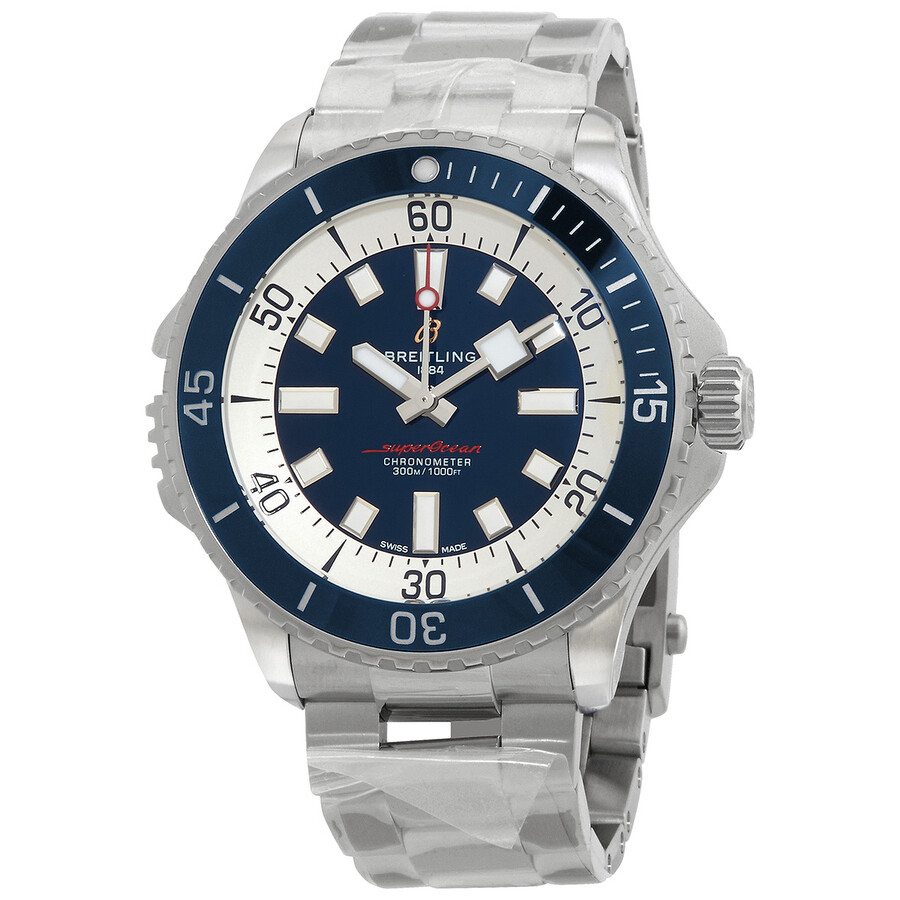 Breitling Superocean Automatic Chronometer Blue Dial Men's Watch ...