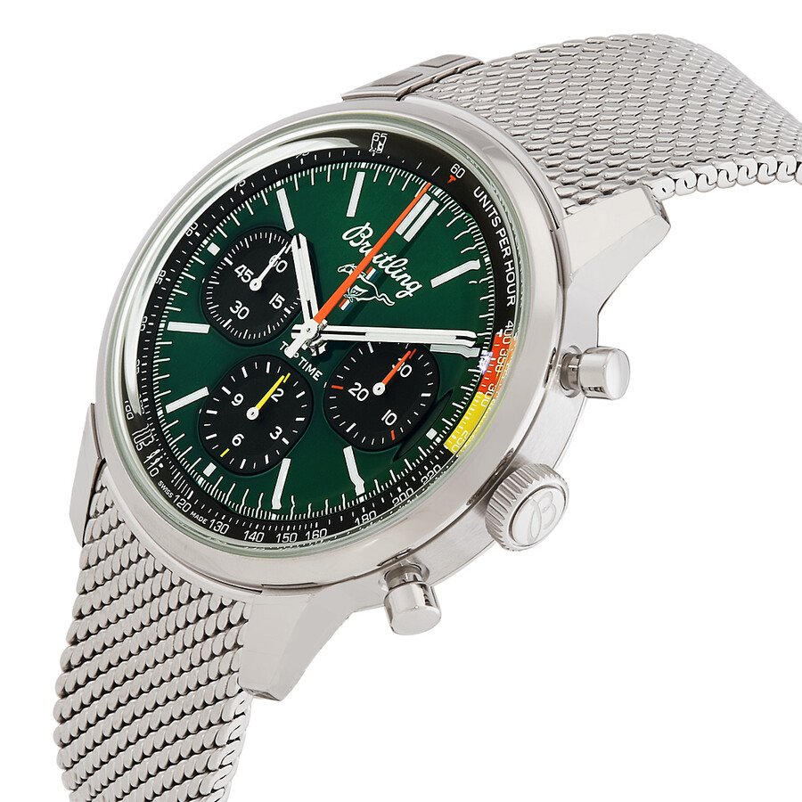 Breitling Top Time Chronograph Automatic Chronometer Green Dial Unisex ...