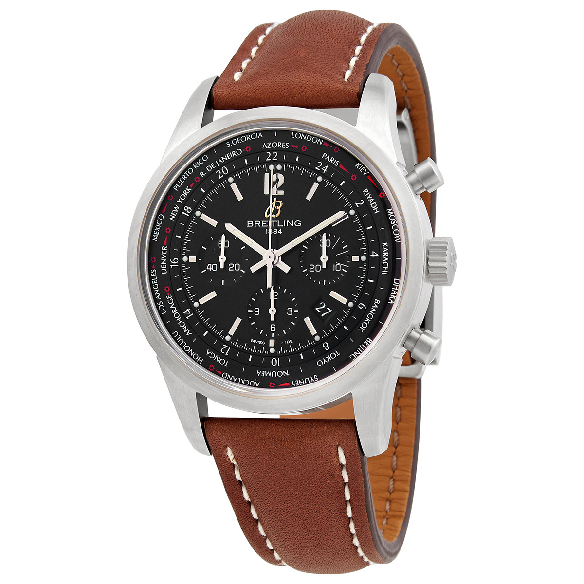 Breitling Transocean Unitime Pilot World Time Chronograph Automatic ...