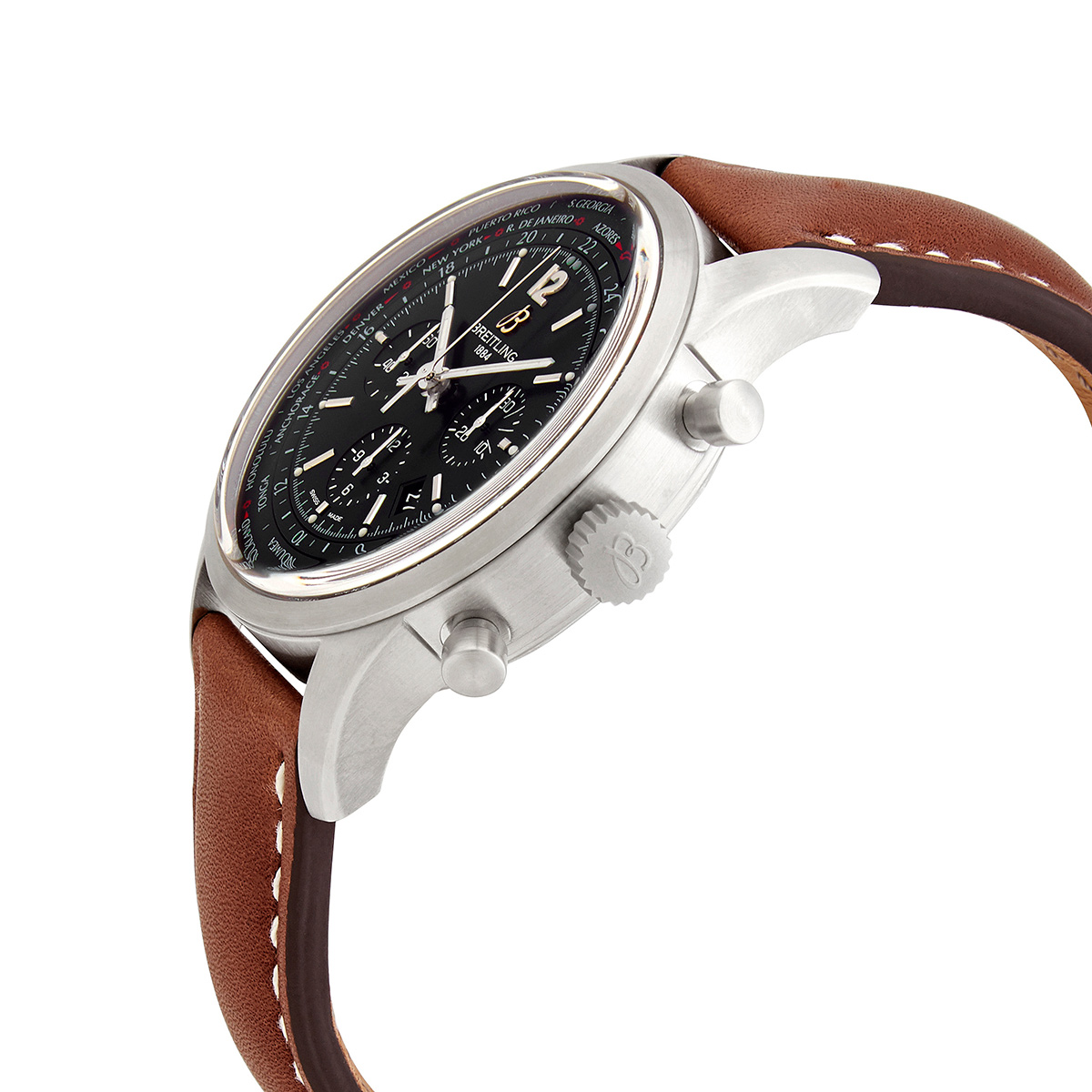 Breitling Transocean Unitime Pilot World Time Chronograph Automatic ...