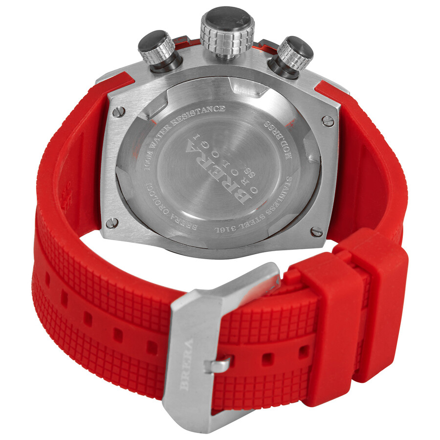 Brera Orologi Supersportivo Chronograph Quartz White Dial Men's Watch ...