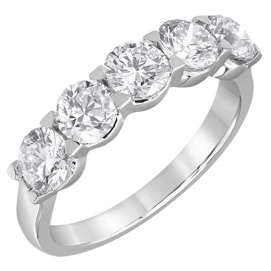 Brilliant Diamond 14K White Gold 2 CTTW Round-Cut LAB GROWN Diamond ...