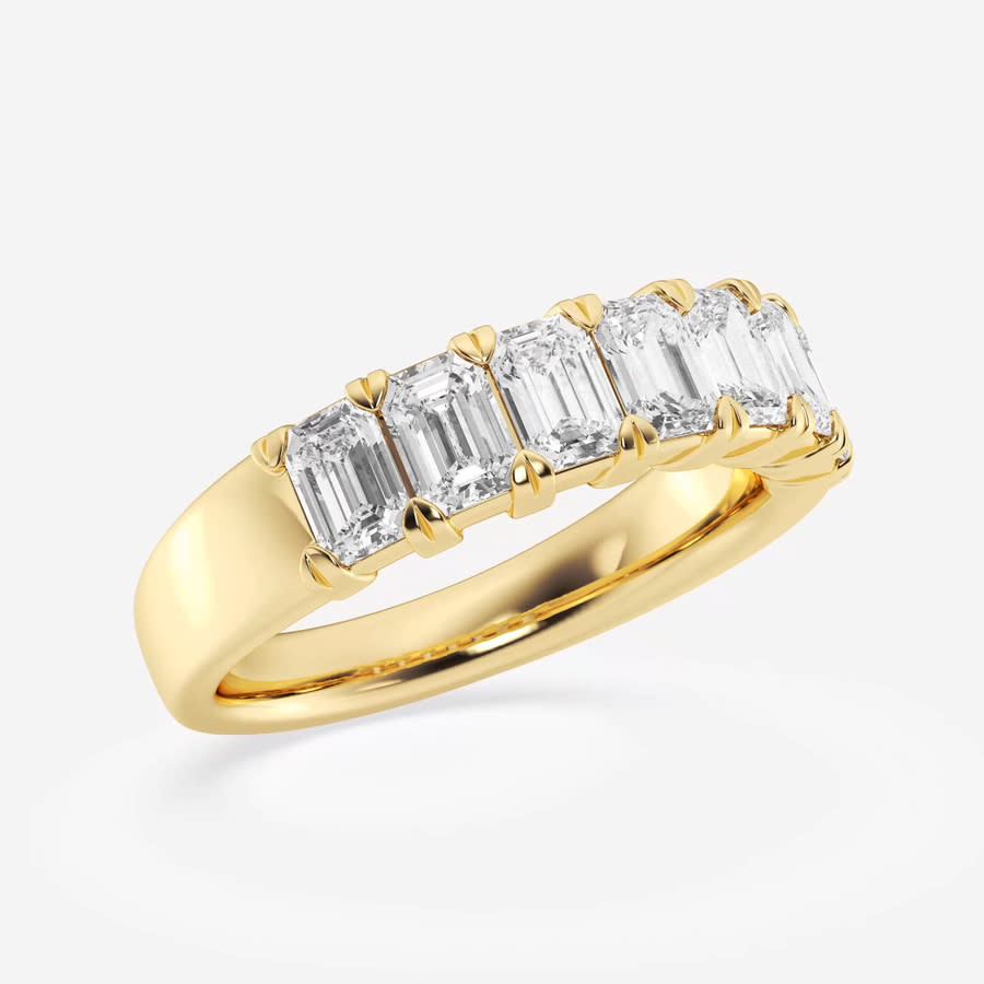 Brilliant Diamond 14K Yellow Gold 2 CTTW Emerald-Cut LAB GROWN Diamond ...