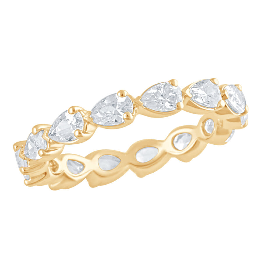 Brilliant Diamond 14K Yellow Gold 2 CTTW Floating Pear LAB GROWN ...