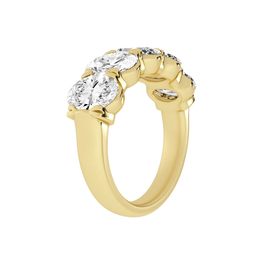 Brilliant Diamond 14K Yellow Gold 4 CTTW Oval-Cut LAB GROWN Diamond ...