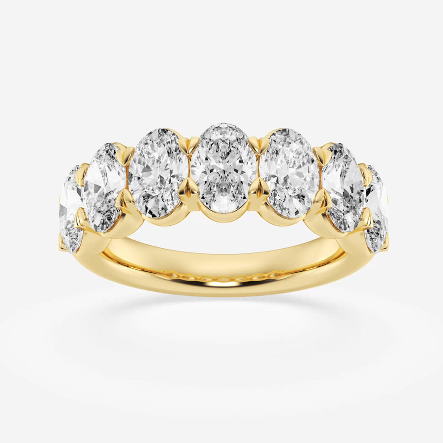 Brilliant Diamond 14K Yellow Gold 4 CTTW Oval-Cut LAB GROWN Diamond ...