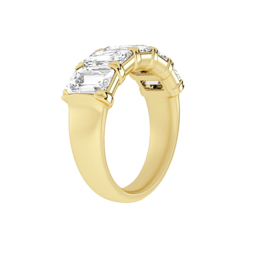 Brilliant Diamond 14K Yellow Gold 5 CTTW Emerald-Cut LAB GROWN Diamond ...