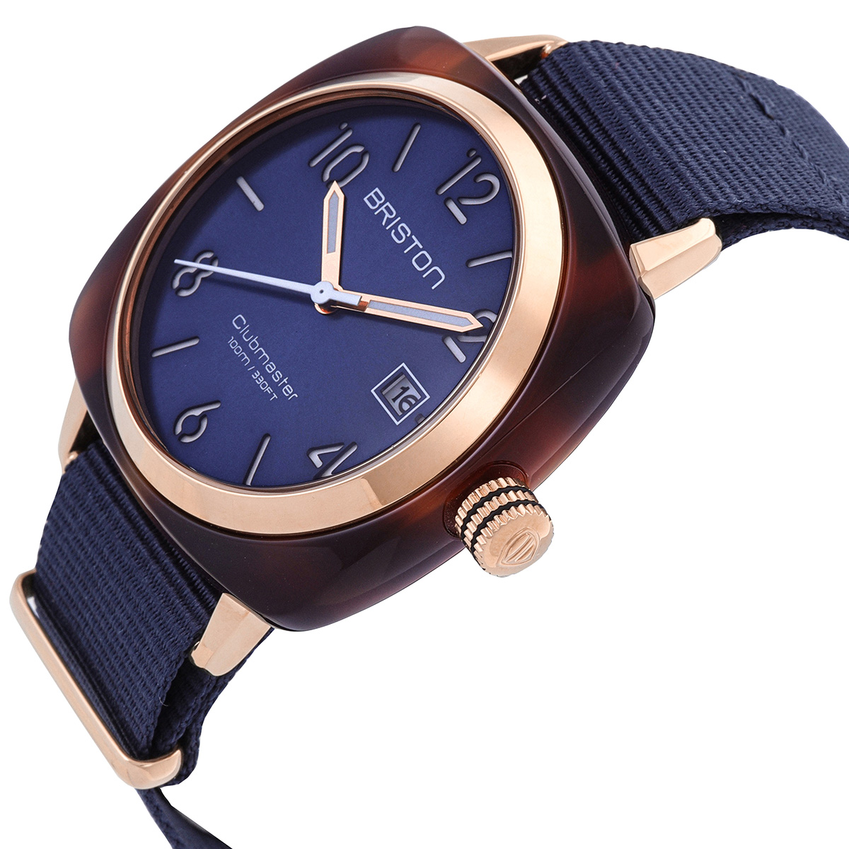 Briston Clubmaster Classic Quartz Blue Dial Men's Watch 20240.PYA.T.33 ...