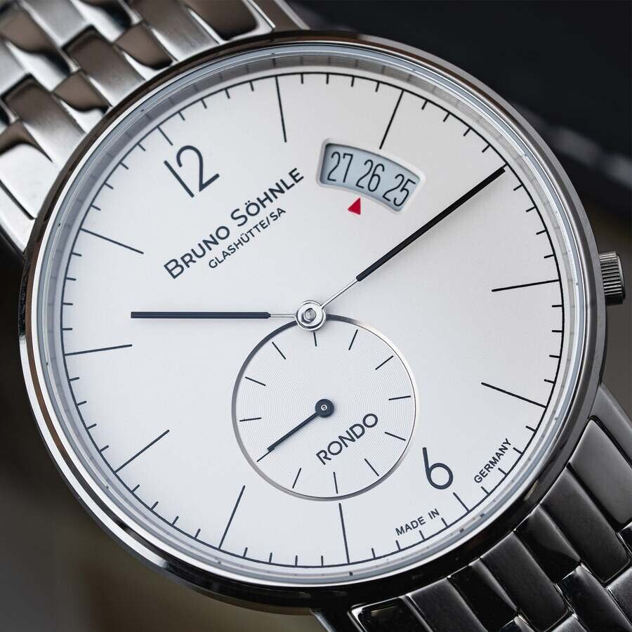 Bruno Sohnle Rondo Quartz Silver Dial Men's Watch 17-13053-262 ...