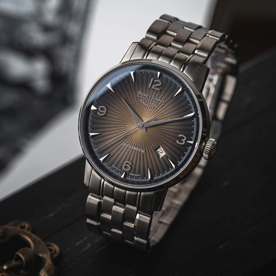 Bruno Sohnle Stuttgart Automatic Brown Dial Men's Watch 17-12173-262 ...
