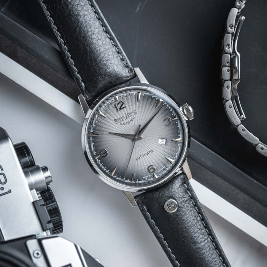 Bruno Sohnle Stuttgart Automatic Grey Dial Men's Watch 17-12173-861 ...