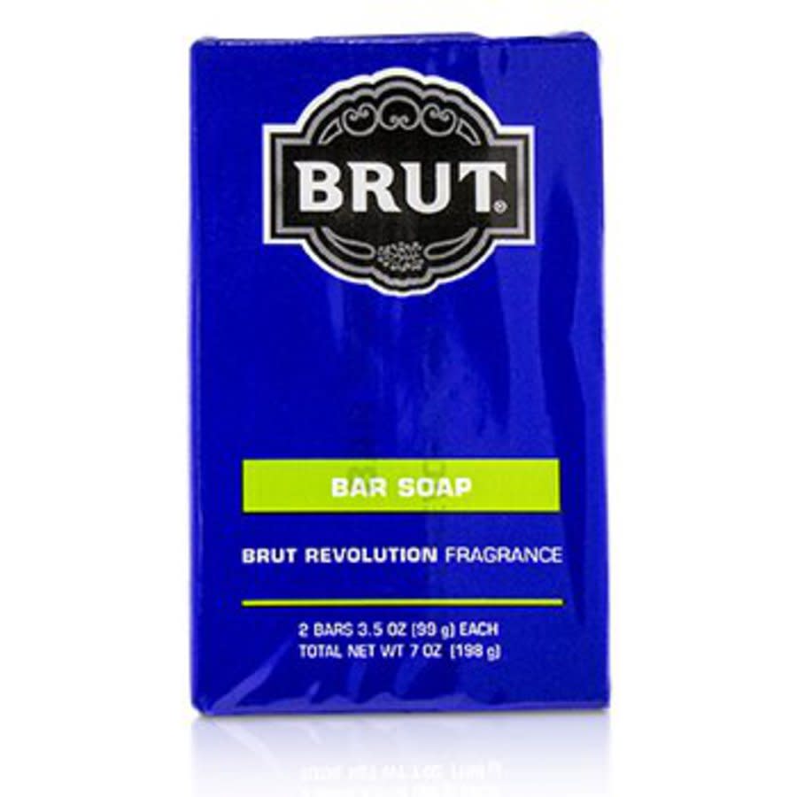 Faberge Brut Revolution by Faberge 2 Pc Body And Face Soap Bars 3.5x2 ...
