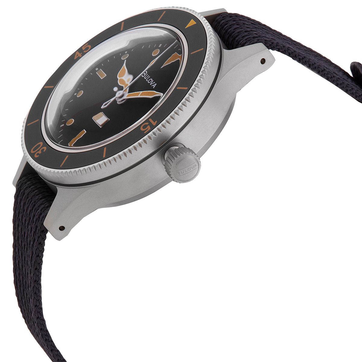 Bulova Archive Mil-Ships-W-2181 Automatic Black Dial Men's Watch 98A266 ...