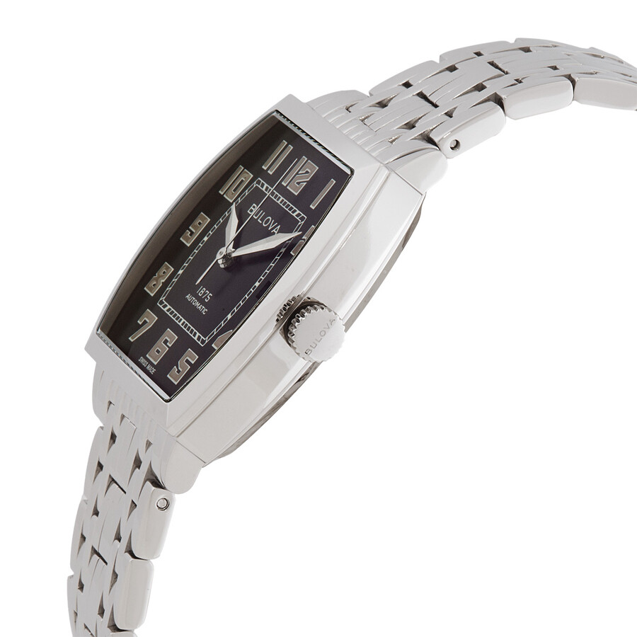 Bulova Banker Automatic Black Dial Men's Watch 96B330 042429572706 ...