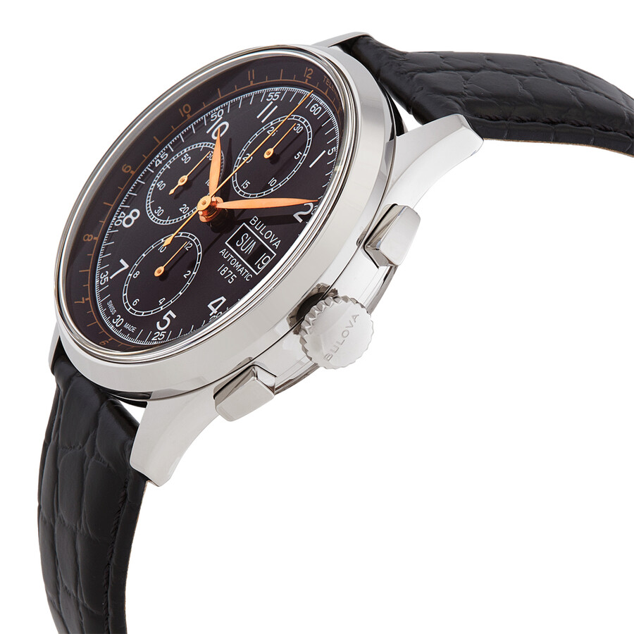 Bulova Chronograph Automatic Black Dial Men's Watch 96C146 042429585331 ...