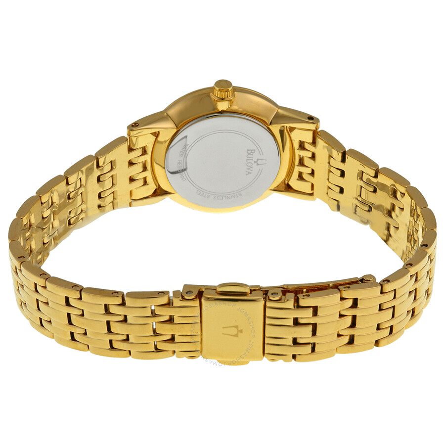 Bulova Classic Mother of Pearl Dial Gold-tone Ladies Watch 97P103 ...