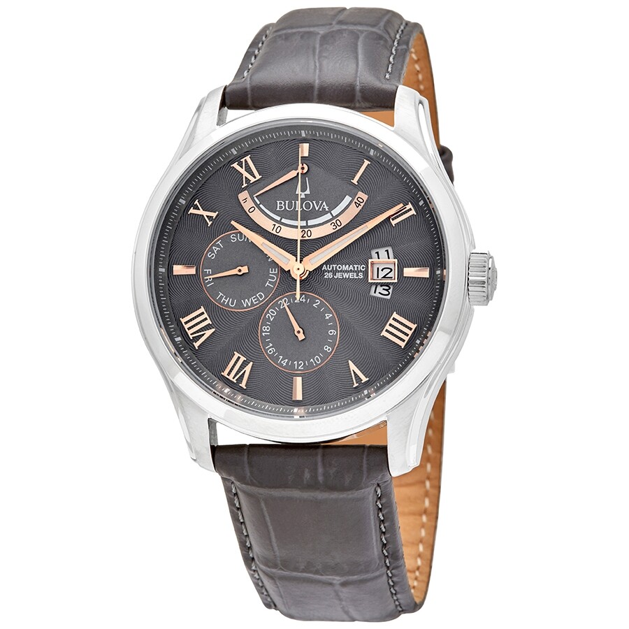 Bulova Classic Wilton Automatic Grey Dial Men's Watch 96C143 ...