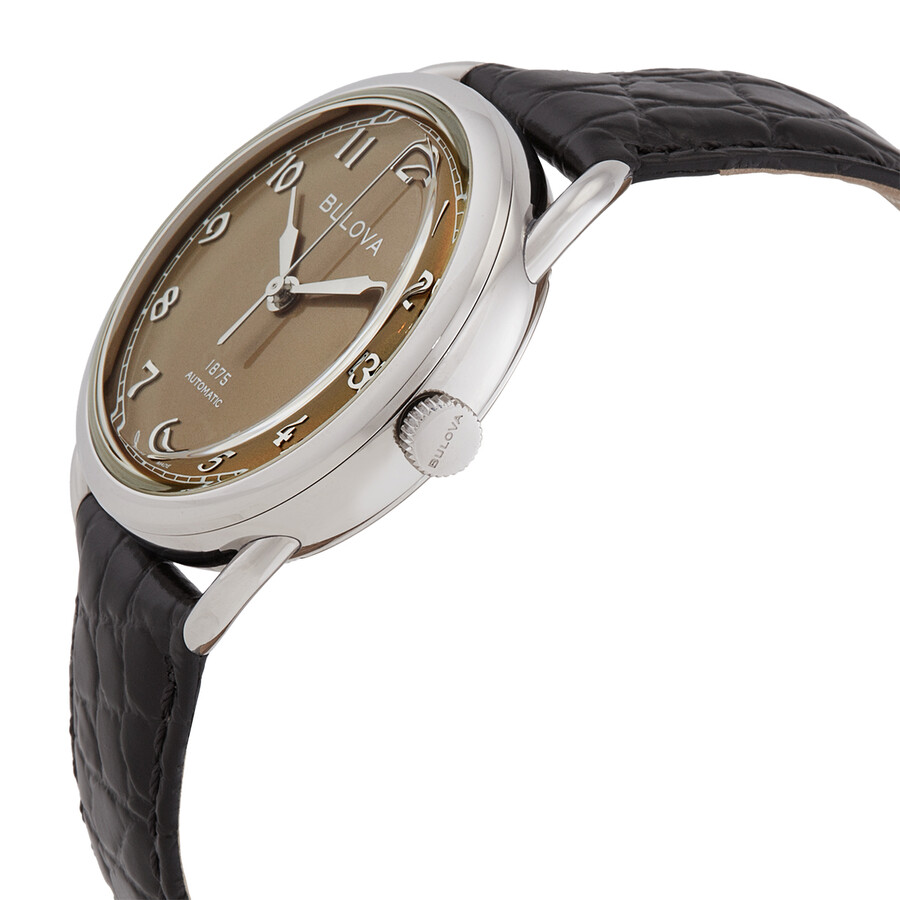 Bulova Commodore Automatic Brown Dial Men's Watch 96B324 042429572607 ...