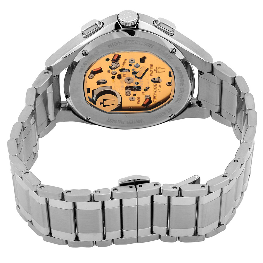 Bulova Curv Chronograph Quartz Green Dial Men's Watch 96A297 ...