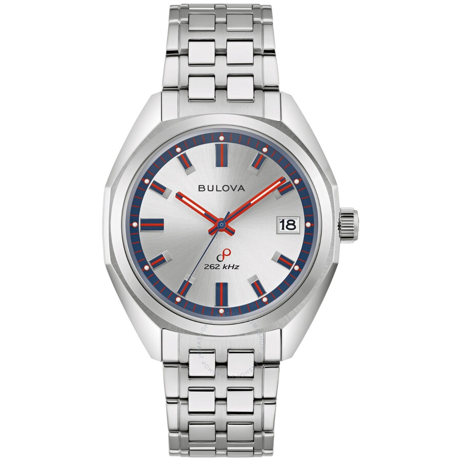 Bulova Jet Star Quartz Silver Dial Men's Watch 96K112 042429594197 ...