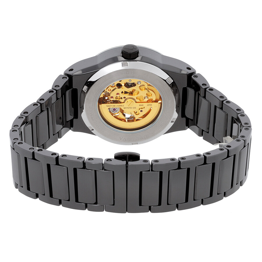 Bulova Millennia Automatic Black Skeleton Dial Men's Watch 98A291 ...