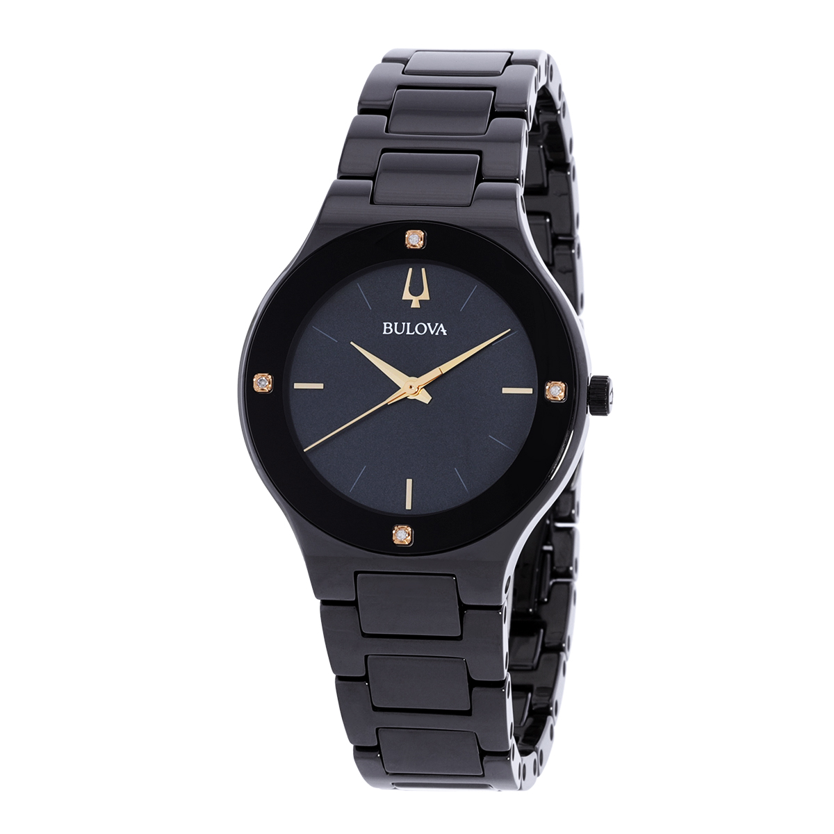 Bulova Millennia Quartz Black Mother of Pearl Dial Ladies Watch 98R293 ...