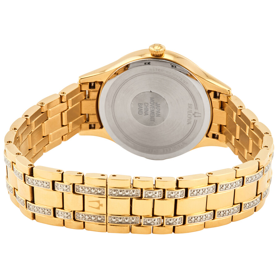 Bulova Mother of Pearl Dial Ladies Watch and Bangle Set 98X119 ...