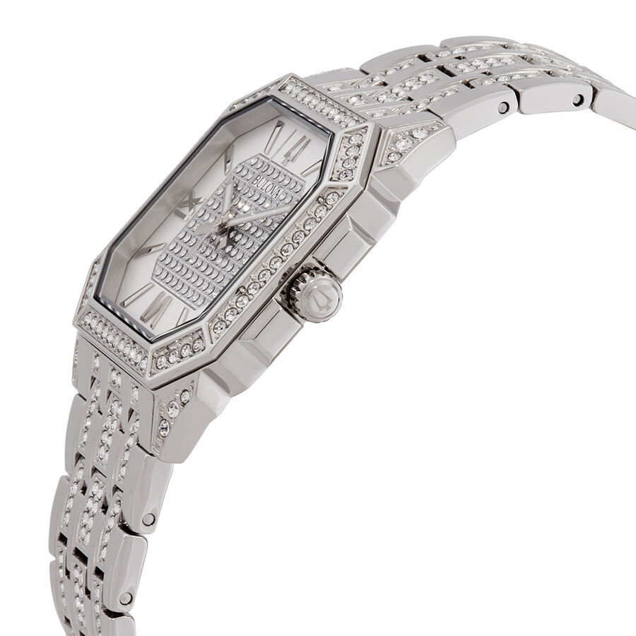 Bulova Octava Quartz Crystal Silver Dial Men's Watch 96A285 ...