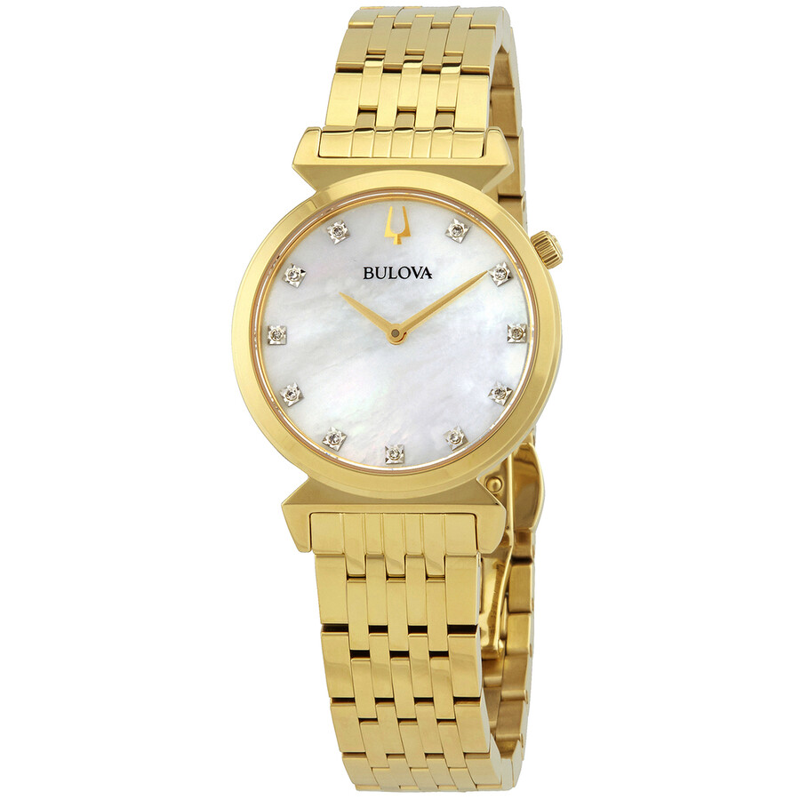 Bulova Regatta Quartz Diamond Ladies Watch 97P149 042429581036 ...