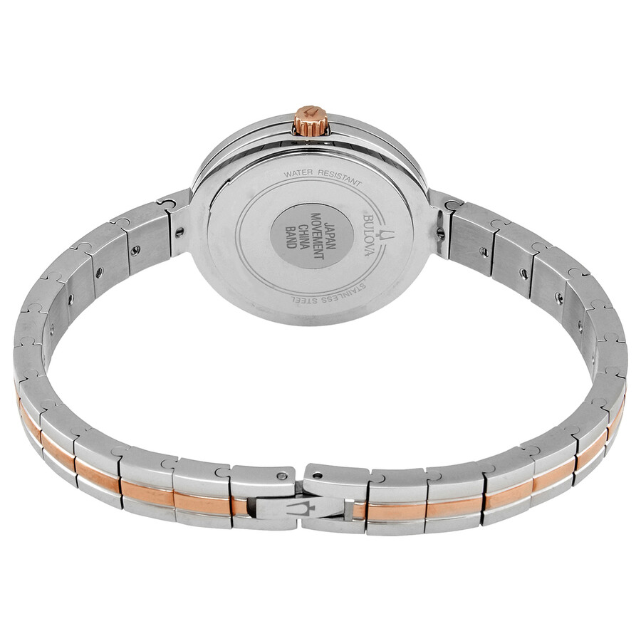 Bulova Rhapsody Quartz Diamond Brown Dial Ladies Watch 98P194 ...