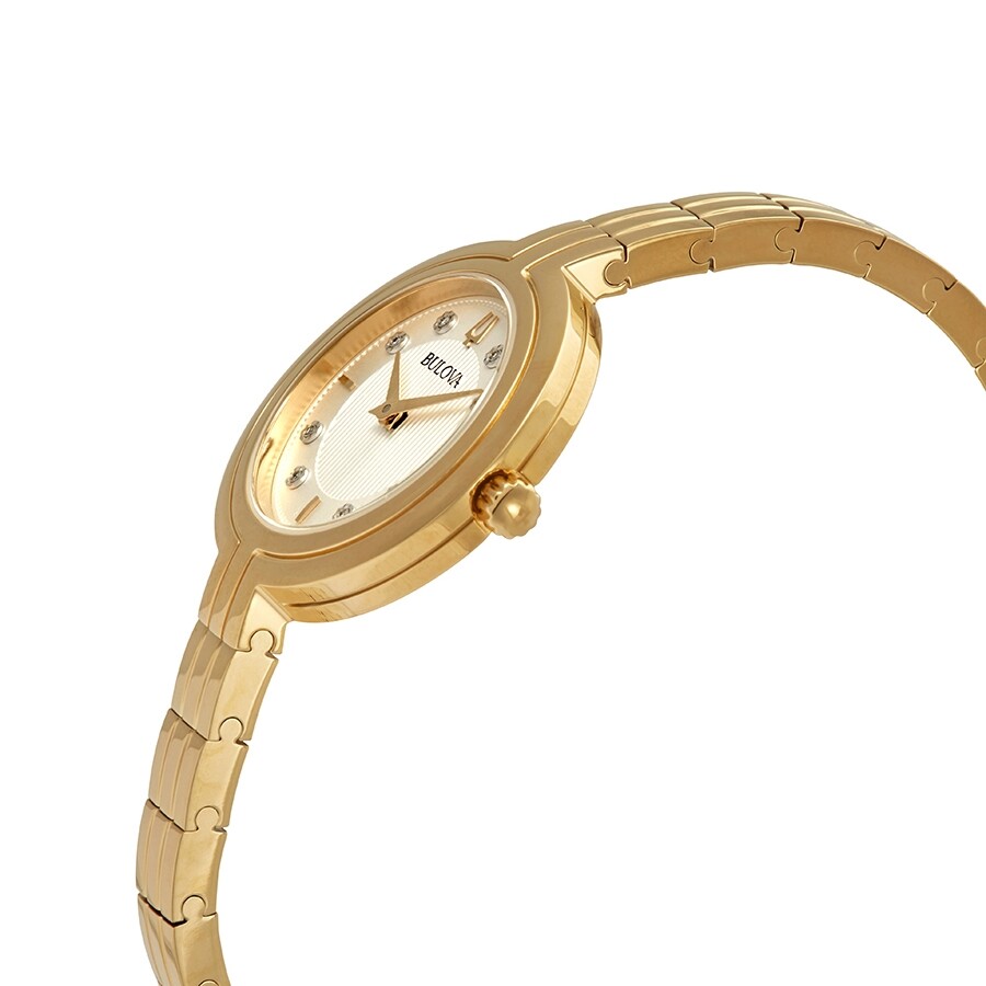 Bulova Rhapsody Quartz Silver Dial Ladies Watch 97P144 042429571150 ...