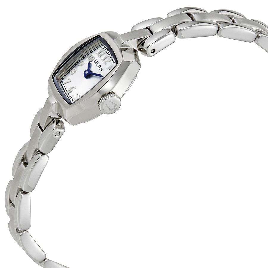 Bulova Silver Dial Stainless Steel Ladies Watch 96L221 042429538238 ...