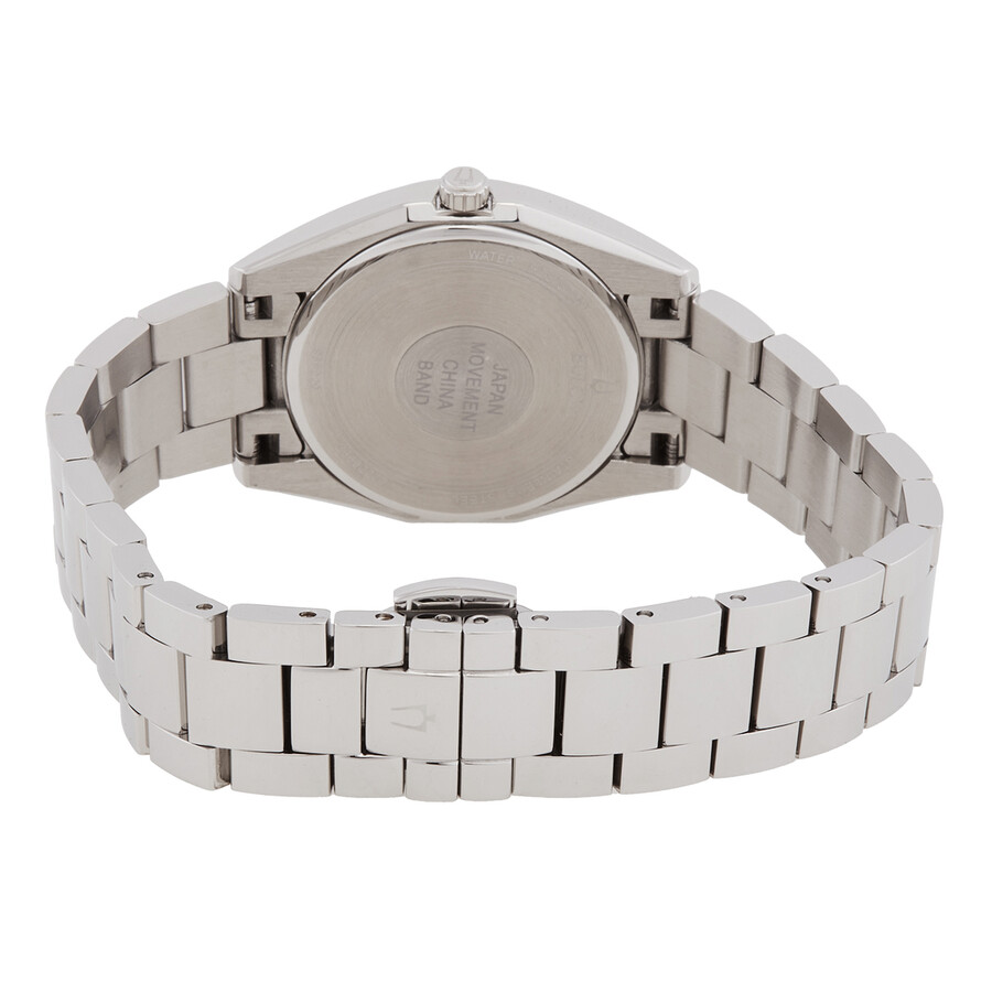 Bulova Surveyor Quartz Diamond Blue Dial Ladies Watch 96P229 ...