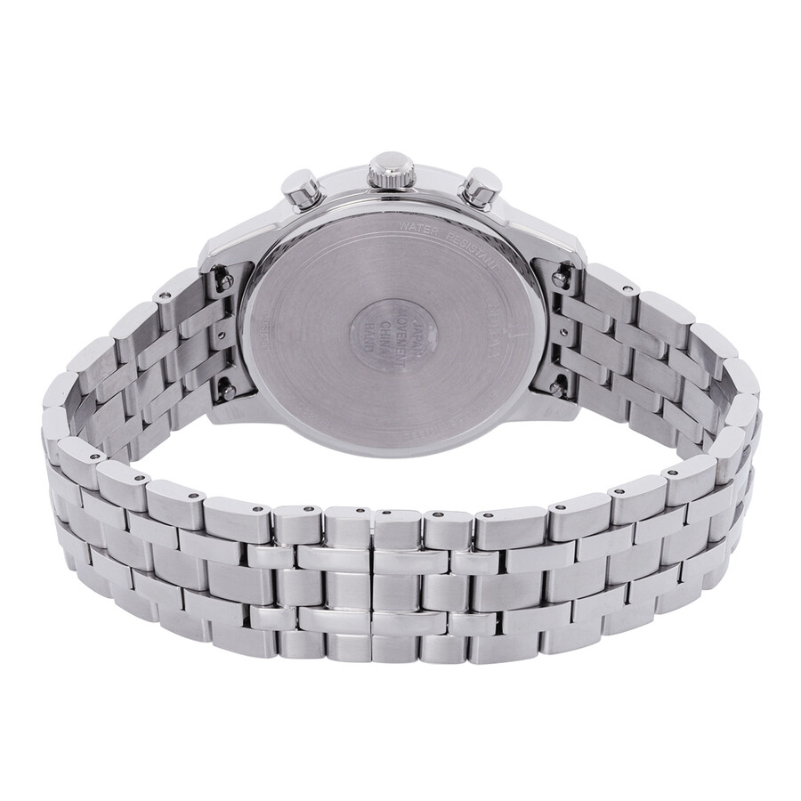 Bulova Sutton Chronograph Quartz Silver Dial Men's Watch 96B404 ...