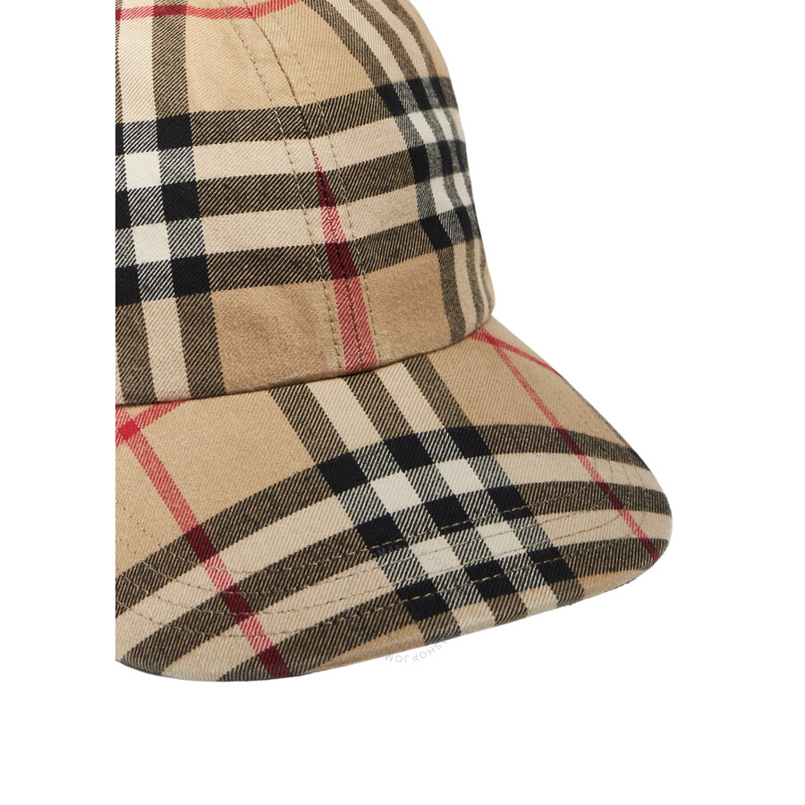Burberry Archive Beige Check Woven Baseball Cap, Size X-Large 8075641 ...