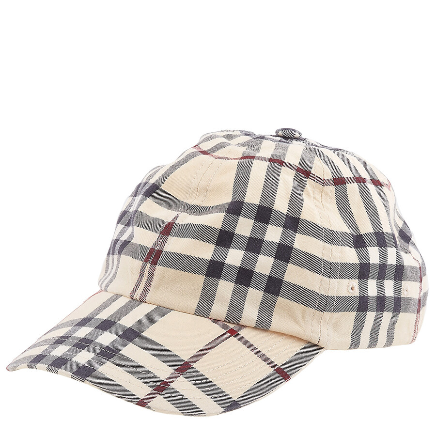 Burberry Archive Plaid-Check Cotton Baseball Cap, Size X-Large 8073370 ...