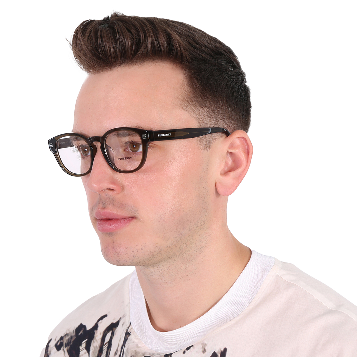 Burberry Aubrey Demo Round Unisex Eyeglasses BE2382D 3010 49 ...