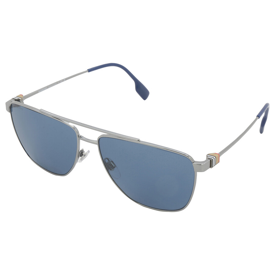 Burberry Blaine Dark Blue Navigator Men's Sunglasses BE3141 100380 61 ...