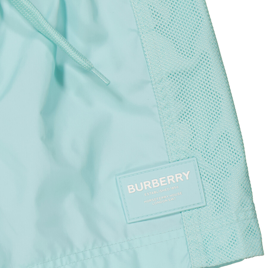 Burberry Boys Light Aqua Blue Malcolm Mesh Swim Shorts, Size 18M ...