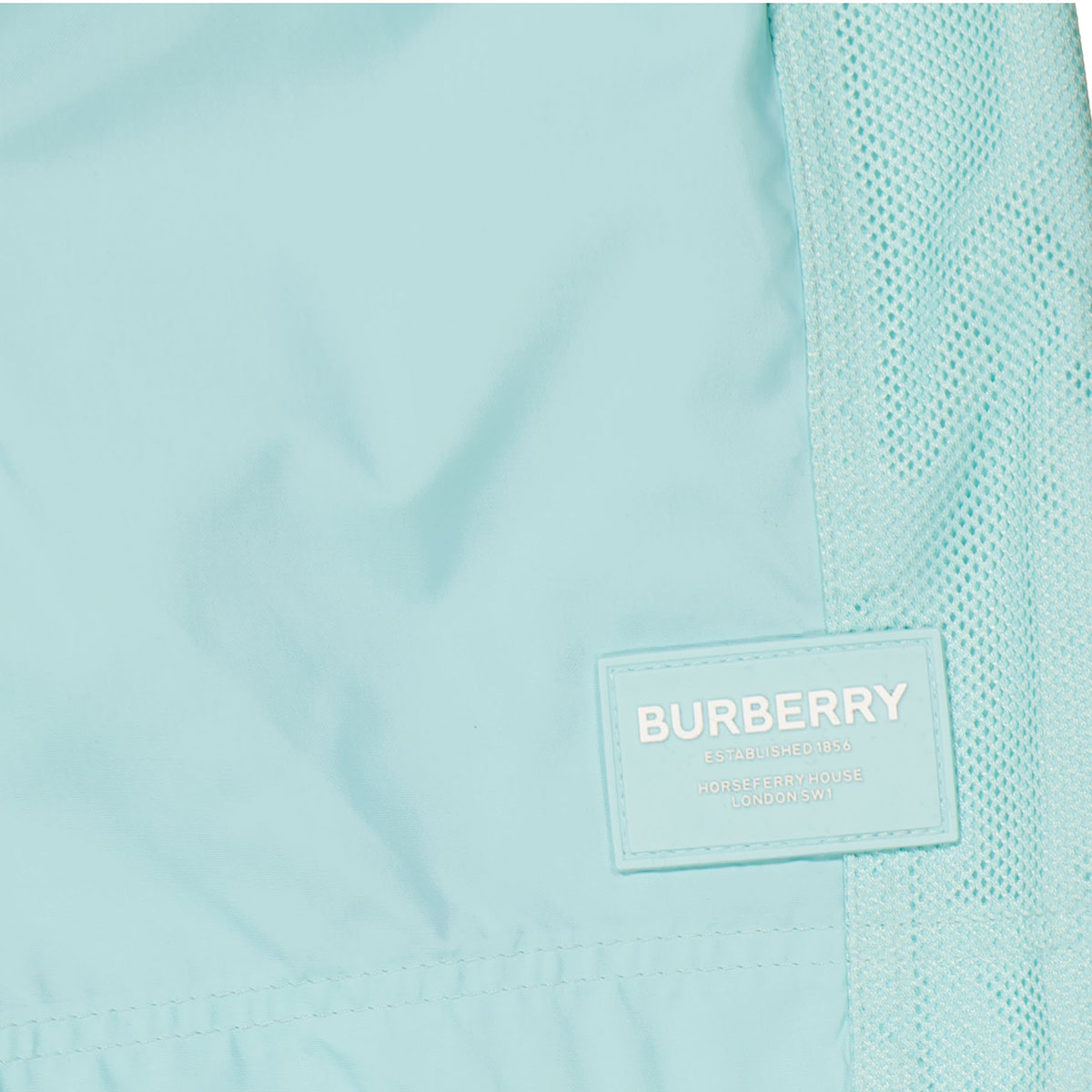 Burberry Boys Light Aqua Blue Malcolm Mesh Swim Trunks, Size 18M ...