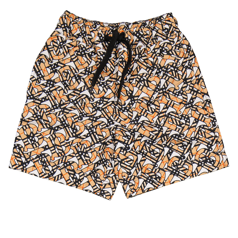 Burberry Boys Malcolm Monogram Swim Shorts, Size 6Y 8056073 - Apparel ...