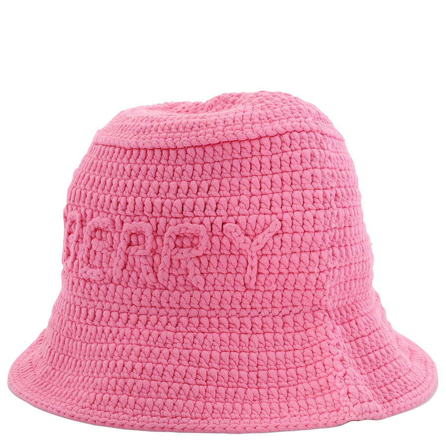 Burberry Bubblegum Pink Crochet Bucket Hat, Size Medium 8073590 ...