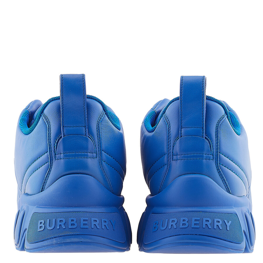 Burberry Deep Marine Blue Classic Quilted Leather Sneakers, Brand Size ...