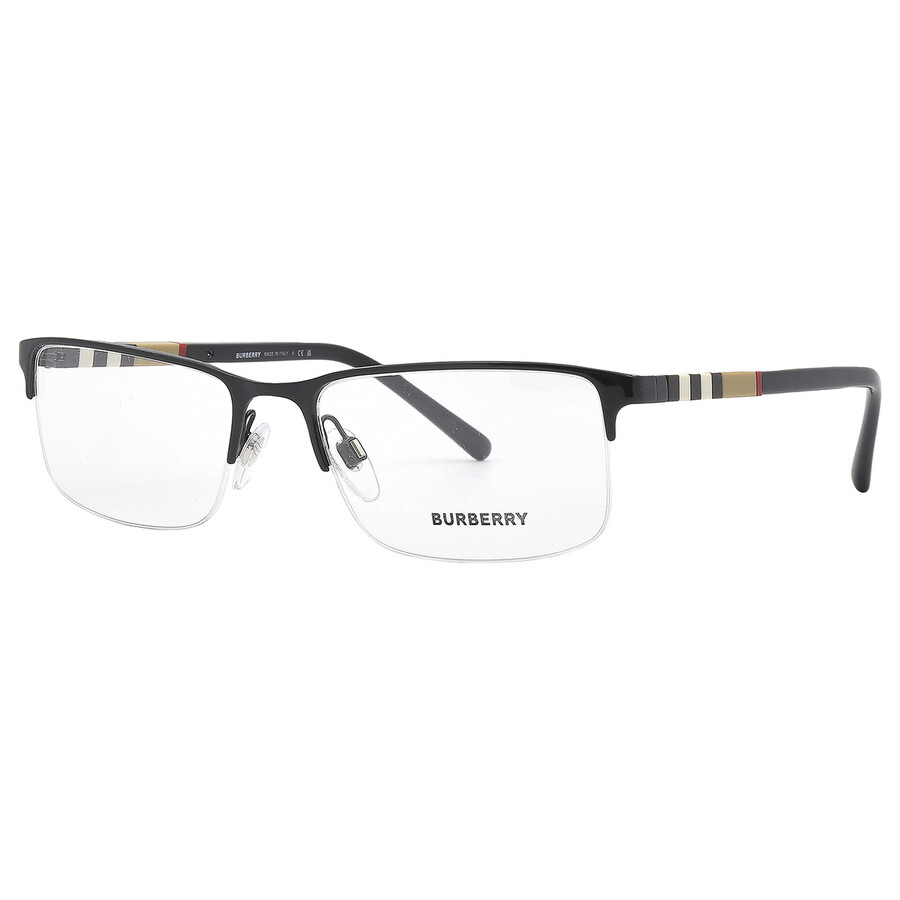 Burberry Demo Rectangular Men's Eyeglasses BE1282 1001 55 8053672416893 ...