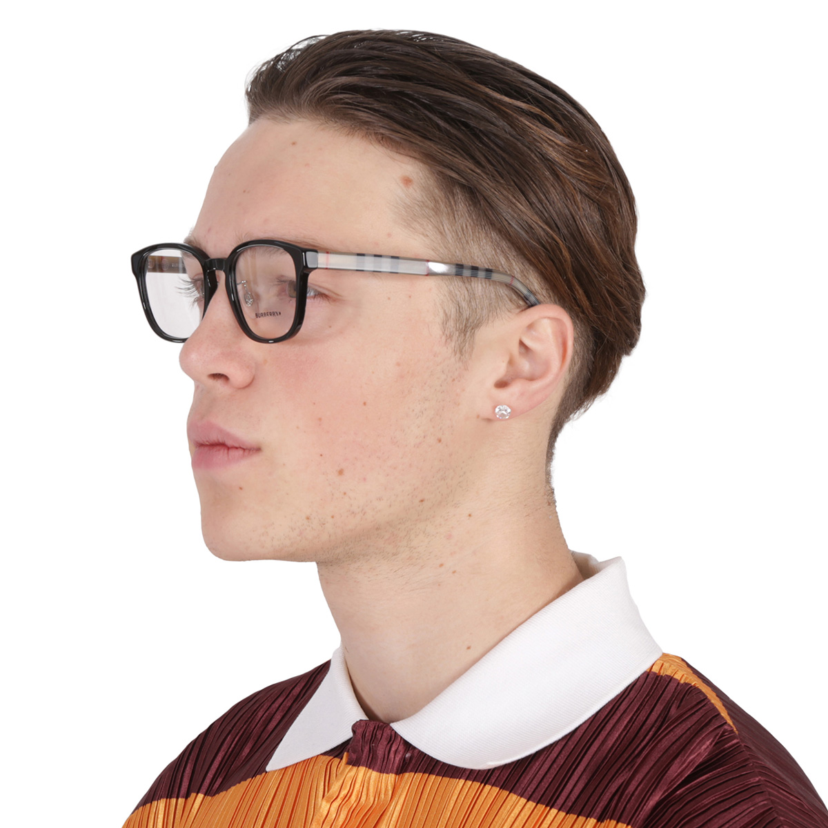 Burberry Edison Demo Square Men's Eyeglasses BE2344F 3952 53 BE2344F ...