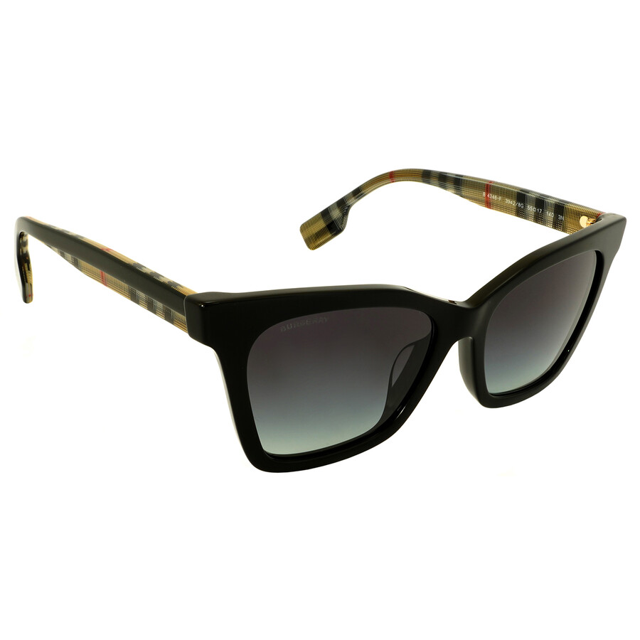 Burberry Elsa Light Grey Gradient Dark Blue Butterfly Ladies Sunglasses BE4346F 39428G 55 ...