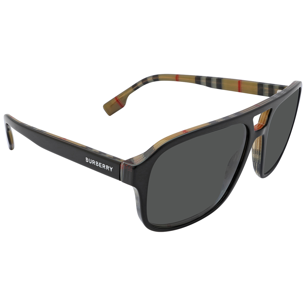 Burberry Francis Dark Gray Navigator Men's Sunglasses BE4320 383887 58 ...