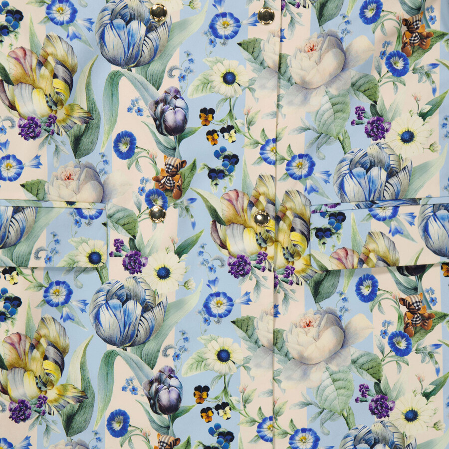 Burberry Girls Adela Pale Cream Floral Thomas Bear Jacket, Size 10Y ...