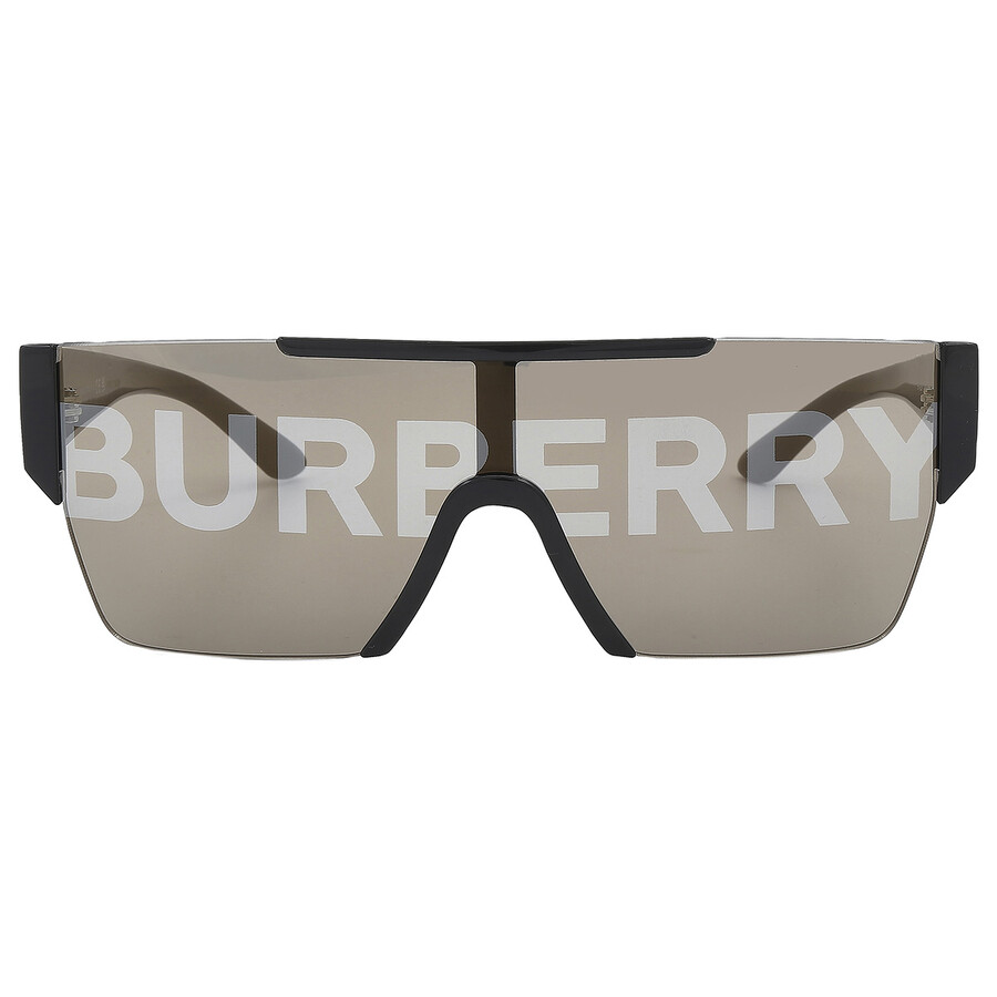 Burberry Gold with silver Burberry Shield Men's Sunglasses BE4291 3001G 38 8056597004466 ...